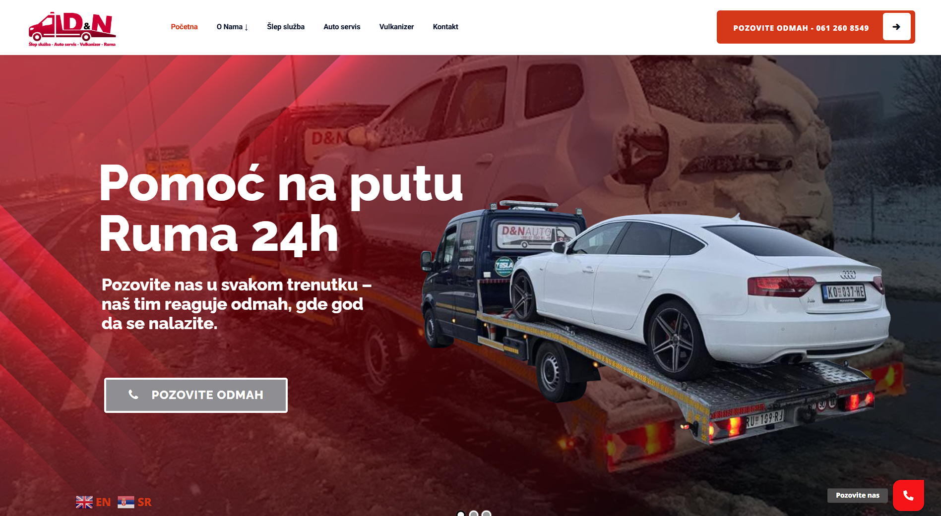 Šlep služba, auto servis i vulkanizer Ruma – D&N AUTO – Šlep služba ...